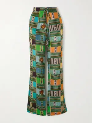 SIEDRES Tara Printed Cotton-blend Pants