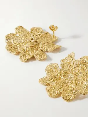 YSSO Anemone -plated Earrings