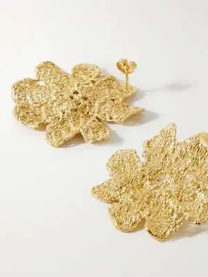 YSSO Anemone -plated Earrings