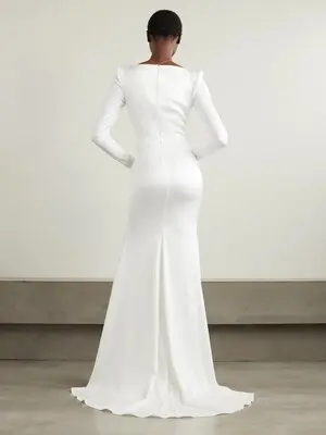 Alex Perry Satin-crepe Gown - White