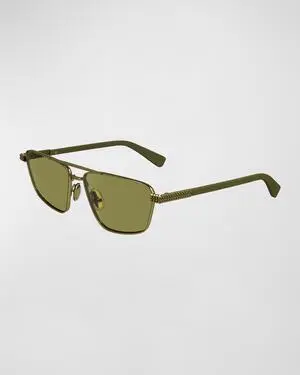Lanvin Olive Sunglasses Lanvin Sunglasses Olive Green Amber/Crystal Red Brown  main image 3