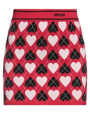 MSGM Mini Pencil Skirt - Red
