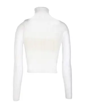 MSGM Embellished Knit Top - White