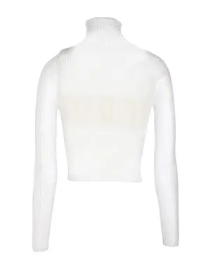 MSGM Embellished Knit Top - White