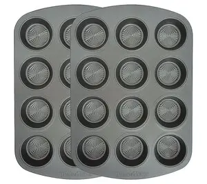 TASTE OF HOME Set Of 12-cup Non-stick Metal Muffin Pan - One-color