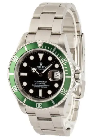 BOB'S WATCHES X Renew Rolex Submariner 16610v Kermit - Stainless Steel & Kermit Green