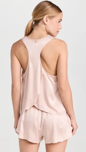Lunya Washable Silk Tulip Back Set - Delicate Pink