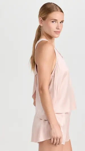 Lunya Washable Silk Tulip Back Set - Delicate Pink