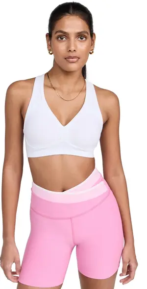 Beyond Yoga Spacedye Lift Your Spirits Bra - Cloud White