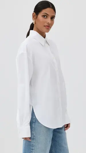 Sold Out NYC Collared Button-up Shirt - White