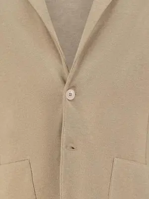 LARDINI Single-breasted Blazer With Brooch