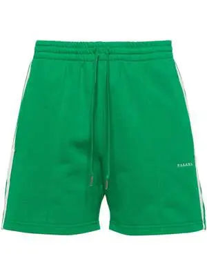 P.a.r.o.s.h Striped Jersey Shorts - Green