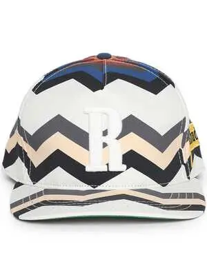 Rhude Cyril Chevron-print Baseball Cap - White