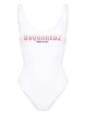 Dsquared2 Logo-print Swimsuit - White