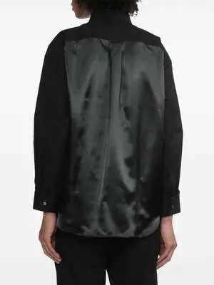 Comme Des Garçons Satin-panelled Shirt