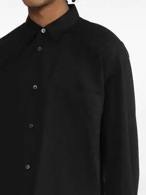 Comme Des Garçons Satin-panelled Shirt