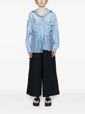 BLANCA VITA Pleated Shirt
