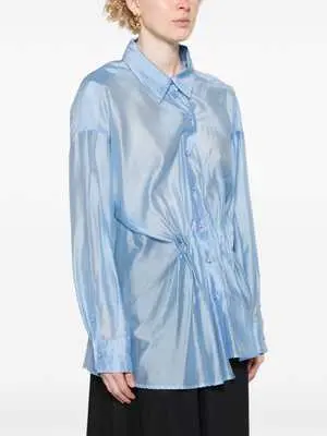 BLANCA VITA Pleated Shirt