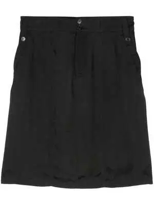 Saint Laurent Twill-weave Mini Skirt - Black