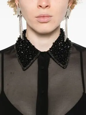 BLUGIRL Bead-detailing Chiffon Blouse