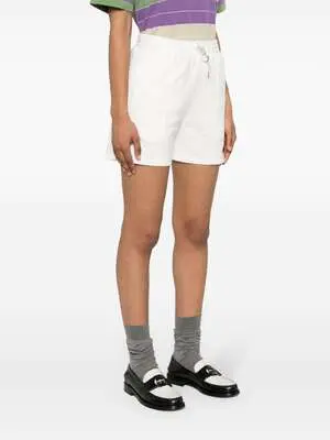 P.a.r.o.s.h Striped Jersey Shorts - White