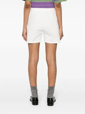 P.a.r.o.s.h Striped Jersey Shorts - White