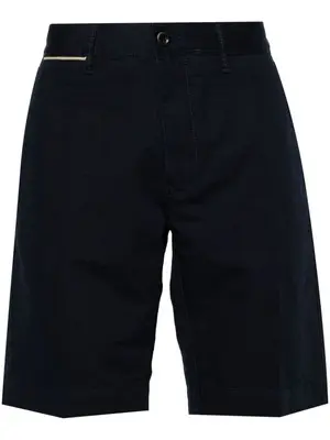 Incotex Linen-blend Chino Shorts - Blue