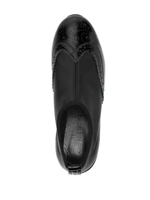 Kiko Kostadinov Sonia Slip-On Brogues In Black - 57% Off