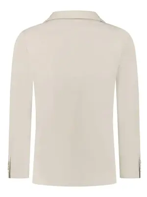 LARDINI Brooch-detail Single-breasted Blazer - Neutrals