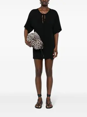 P.a.r.o.s.h Pussy-bow Knitted Top - Black