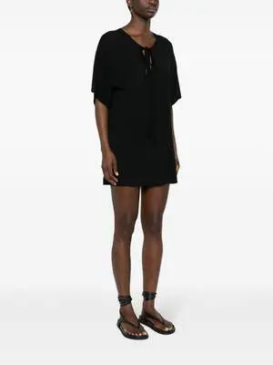 P.a.r.o.s.h Pussy-bow Knitted Top - Black