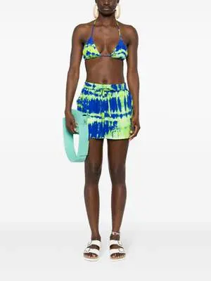 P.a.r.o.s.h Tie-dye Silk Bralette - Green