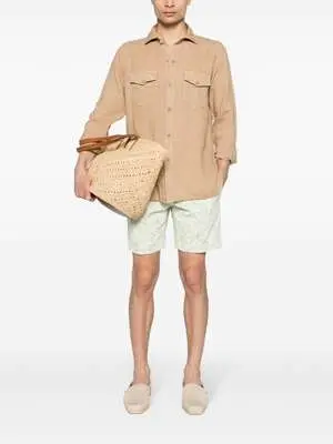 DELL'OGLIO Floral-print Bermuda Shorts