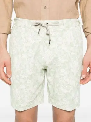 DELL'OGLIO Floral-print Bermuda Shorts