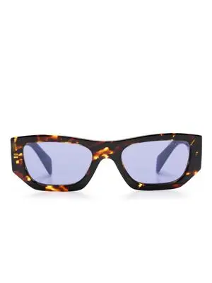 Prada Tortoiseshell Rectangle Sunglasses