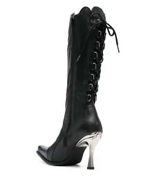 Vetements X New Rock Firestorm 100mm Leather Boots