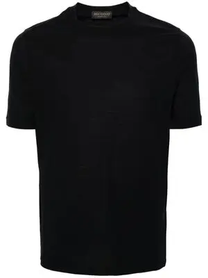 DELL'OGLIO Crew-neck Cotton T-shirt - Blue