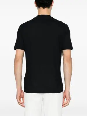 DELL'OGLIO Crew-neck Cotton T-shirt - Blue