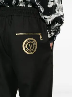Versace V-emblem Tapered Trousers