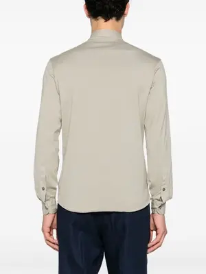DELL'OGLIO Long-sleeve Cotton Henley Shirt
