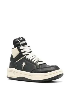 CONVERSE Rick Owens Drkshdw X Drkshdw Turbowpn Leather Sneakers - Black