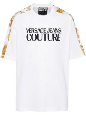 Versace Logo-print Cotton T-shirt - White