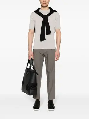 DELL'OGLIO Crew-neck Cotton T-shirt