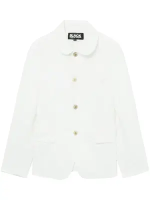 BLACK COMME DES GARÇONS Rounded-collar Single-breasted Jacket