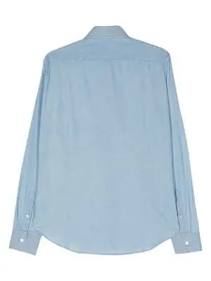 Fedeli Classic-collar Cotton Shirt