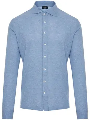 BARBA NAPOLI Button-up Shirt Blue