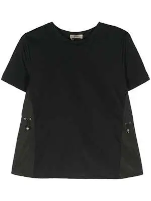 Herno Taffeta-panel Cotton T-shirt