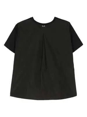 Herno Taffeta-panel Cotton T-shirt