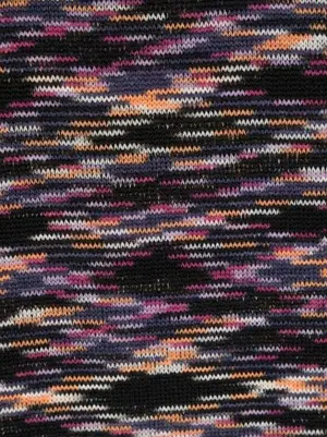 Missoni Patterned-intarsia Reversible Scarf - Purple