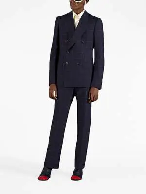 Gucci Gg Overcheck Wool Suit